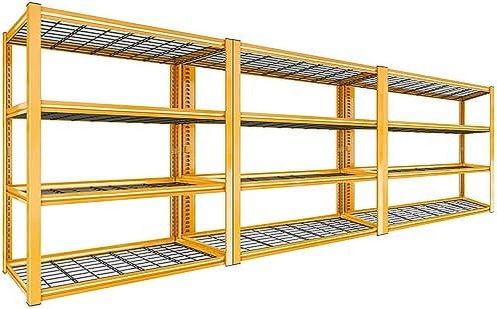 40" W Garage Shelving Heavy Duty Loads 2240LBS Storage Shelves Heavy ...