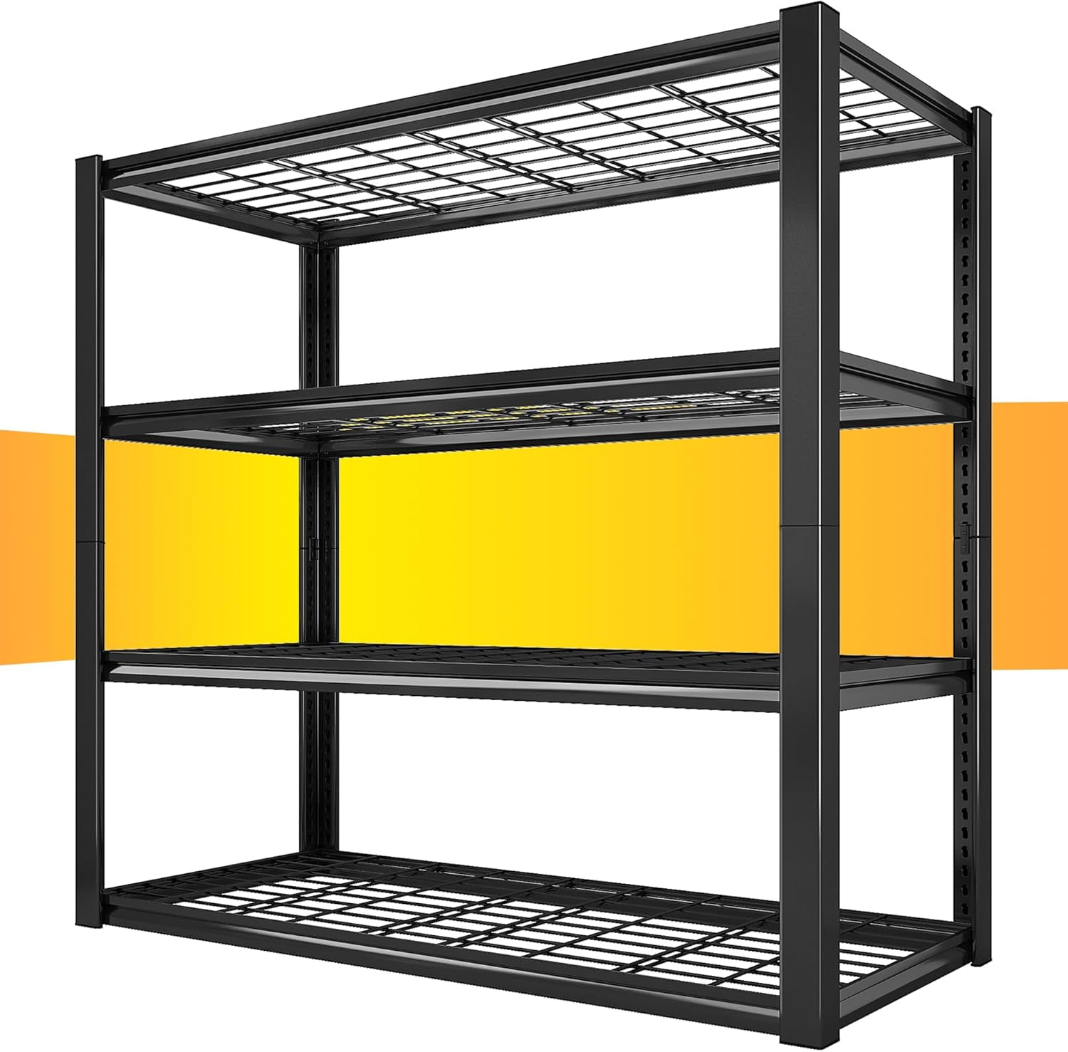 40" W Storage Shelves 2200LBS Garage Shelving Heavy Duty 4-Tier Garage ...