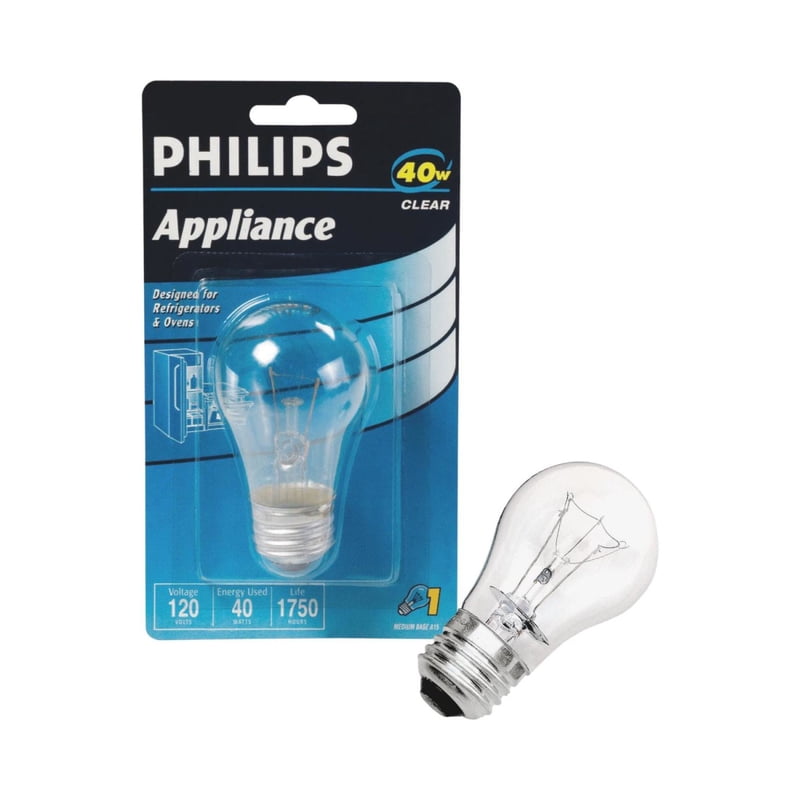 Philips 40W 120V A15 Clear E26 Incandescent Light Bulb for Appliance ...