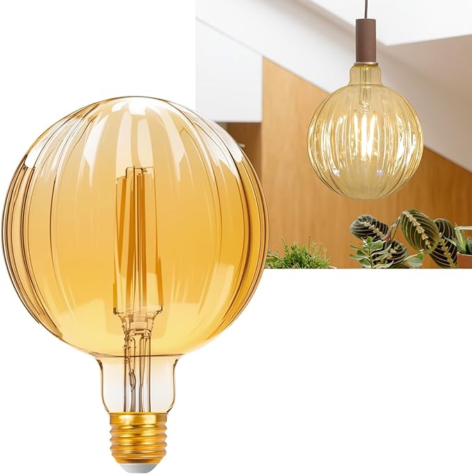 40 Watt Decorative Vintage LED Light Bulbs, Golden Melon 4W LED ...