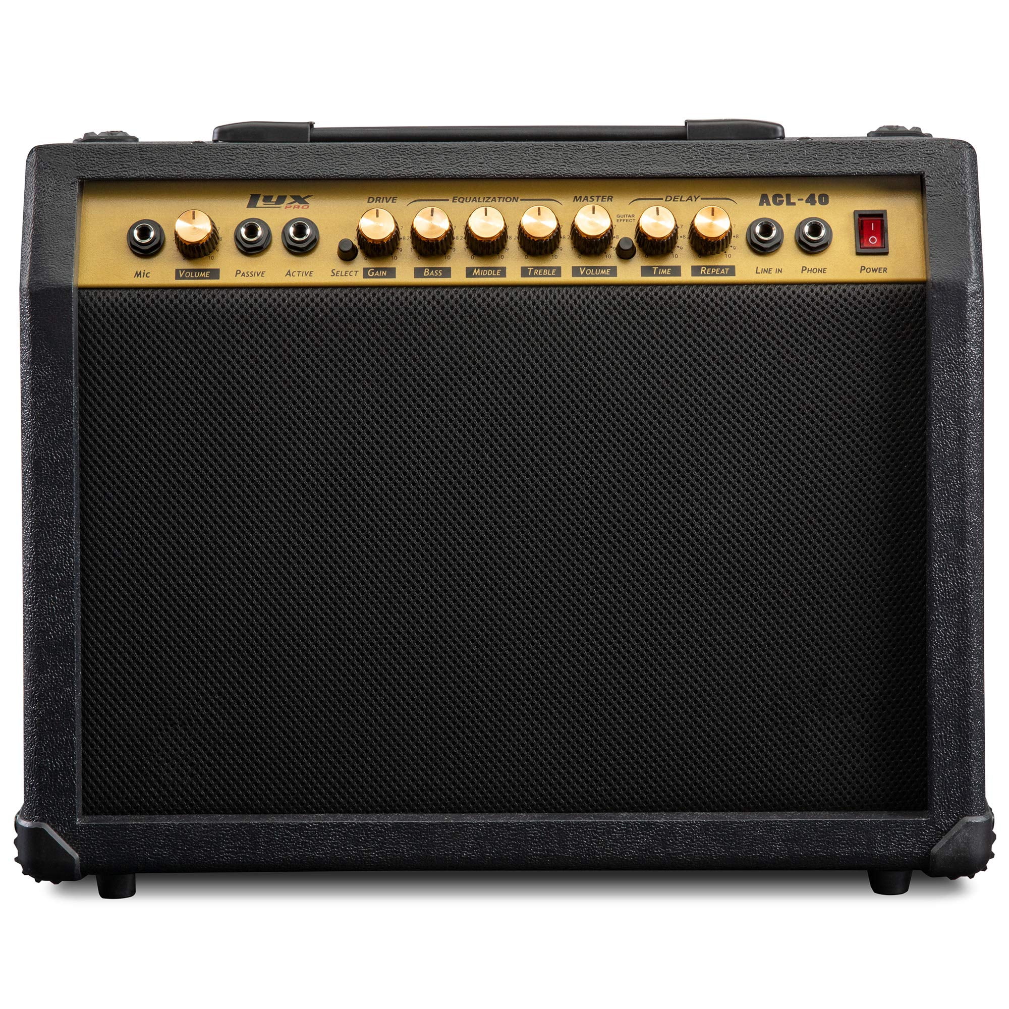 40 Watt Electric Guitar Amplifier Combo with 8 Inch Speaker, Solid State Studio Stage Amp ...