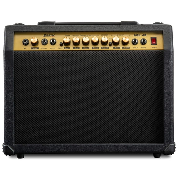 40 Watt Electric Guitar Amplifier Combo with 8 Inch Speaker, Solid State Studio Stage Amp ...