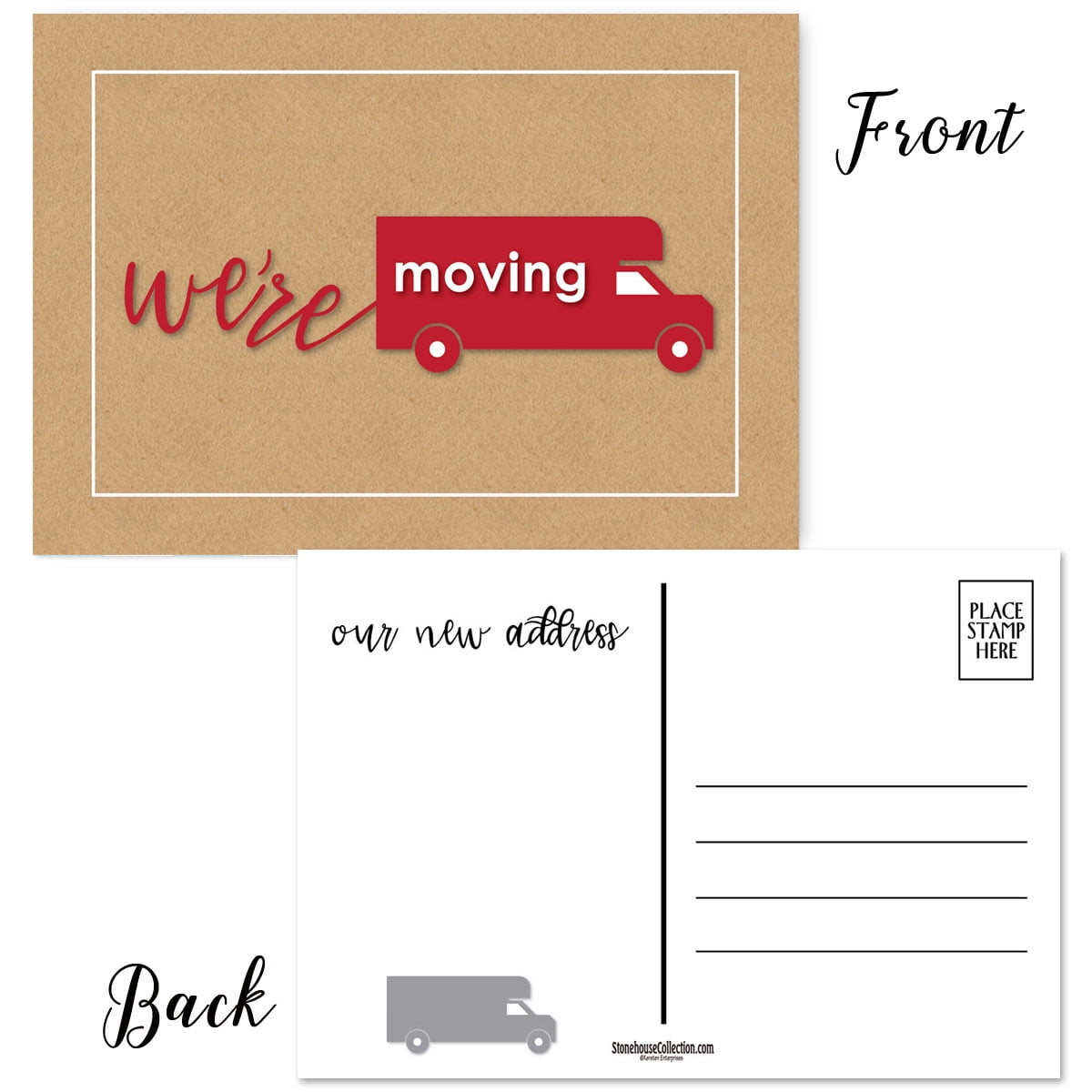 40 We're Moving Postcards - New Business Address or New Home Address ...