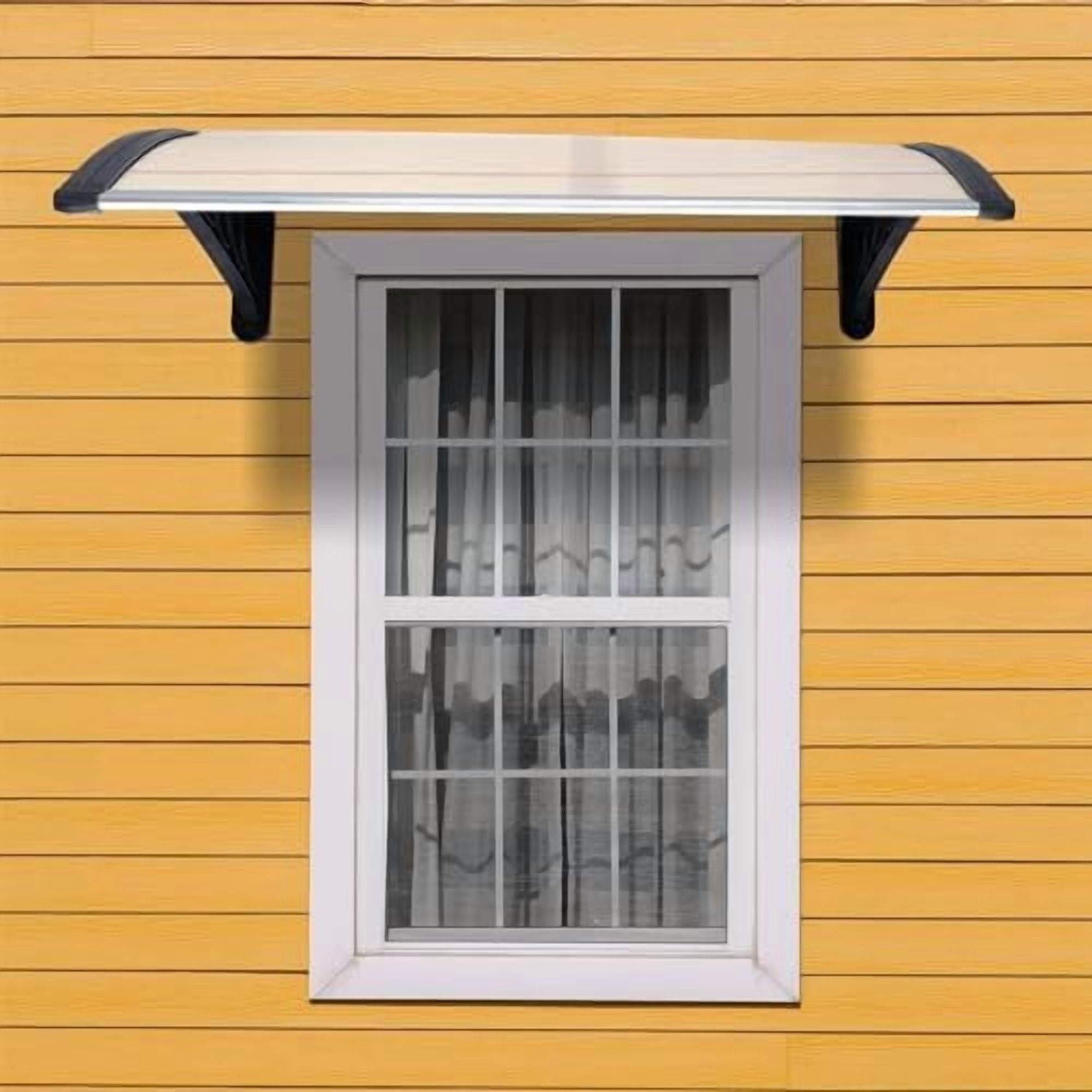 40" Window Awning Or Front Door Canopy, Shield from Rain and Snow ...