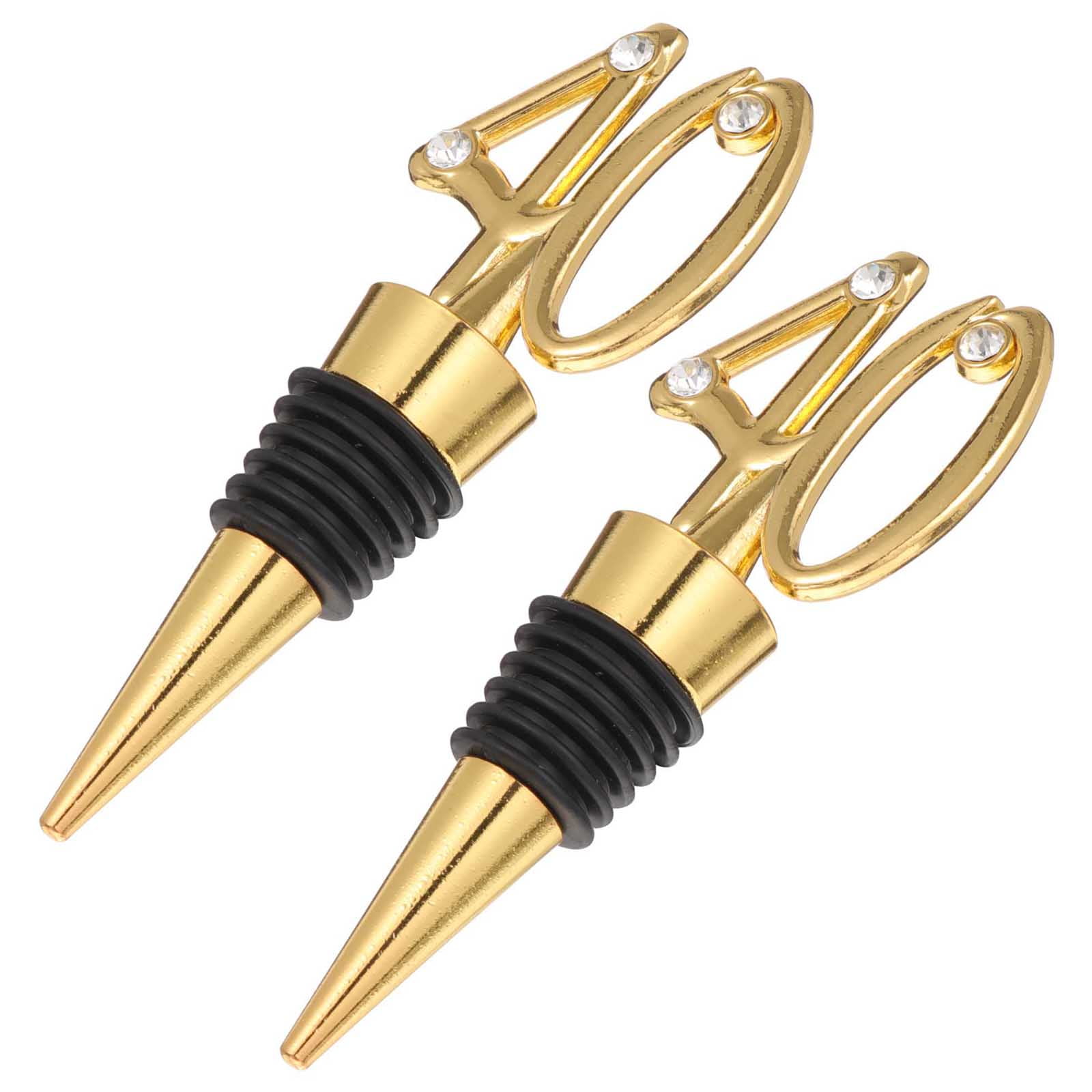 40 Wine Stoppers Alloy Bottle Plugs Cork Wedding Gifts for 40th ...