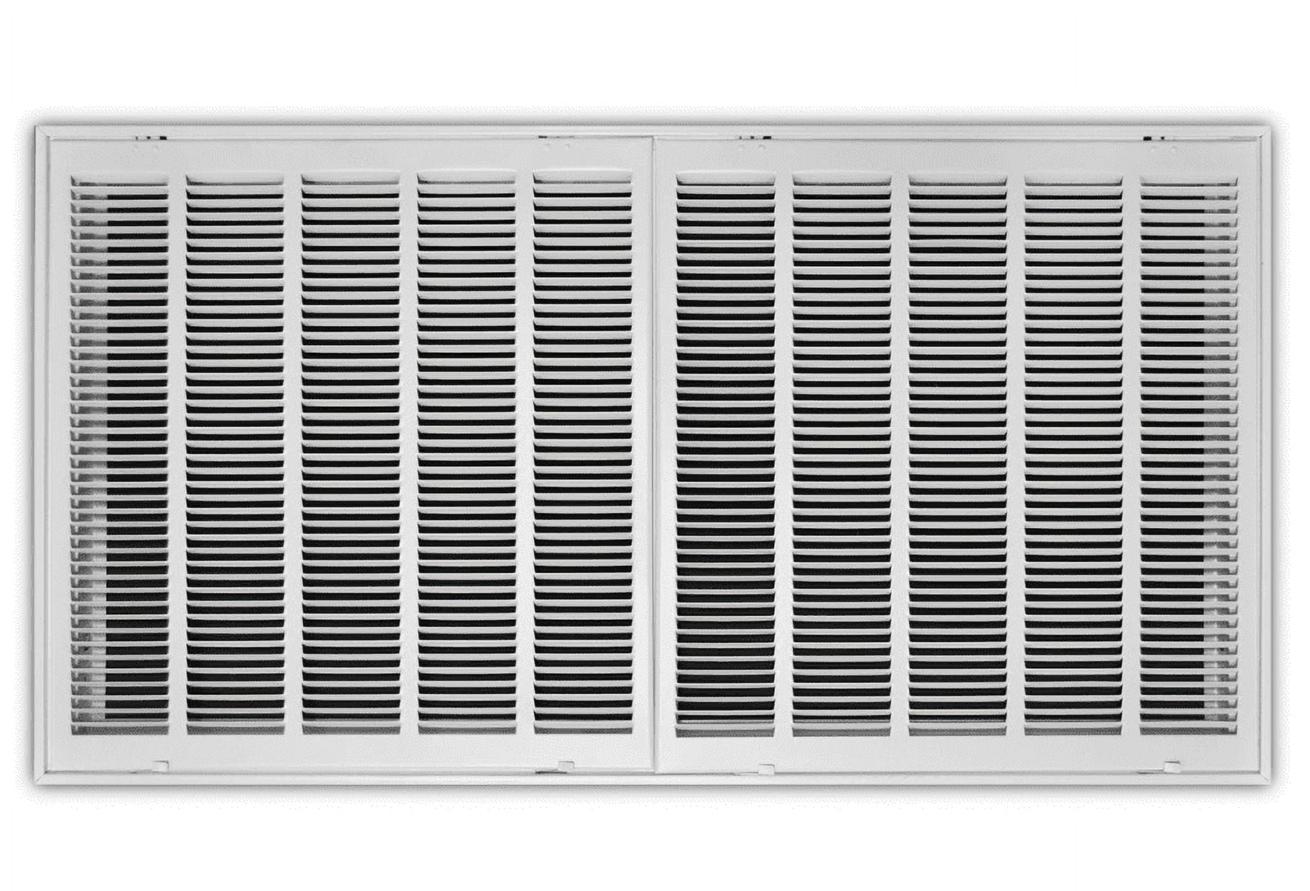 40" X 20" Steel Return Air Filter Grille for 1" Filter - Fixed Hinged ...