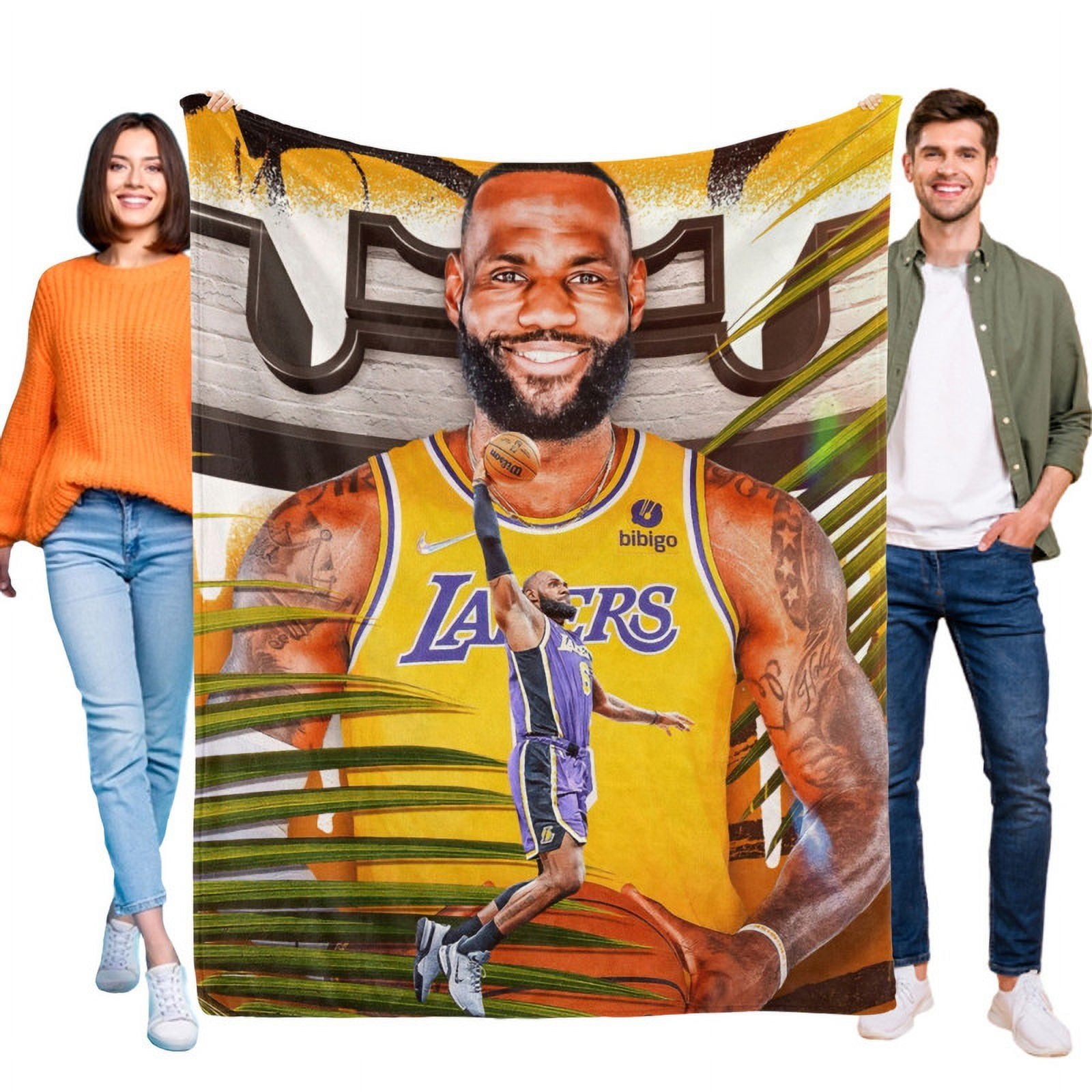 40"X50" Emperor Lebron James Basketball Player Blanket Soft Throw ...