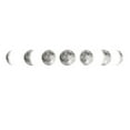 40 X60cm Removable Wall Decor Moon Sticker Phase Stickers Living Room ...