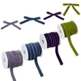 40 Yards 4 Colors Single Face Velvet Ribbon with 4Pcs Plastic Empty ...