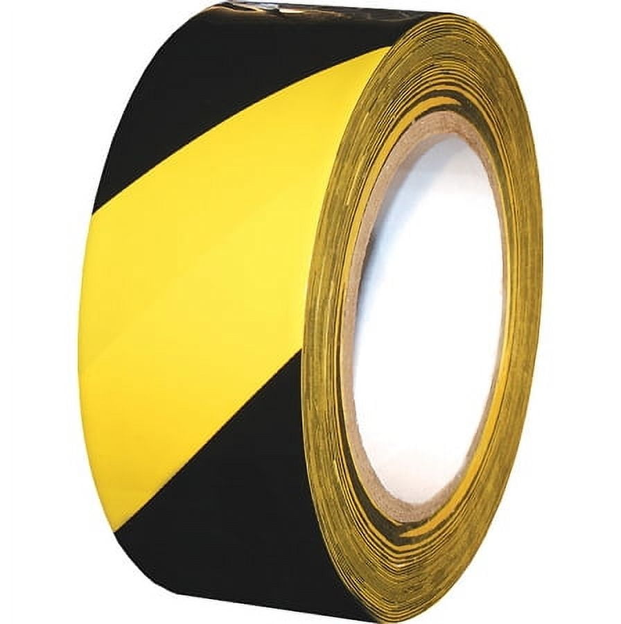 40 Yards Safety Caution Warning Hazard Safety Tape 4" Black Yellow ...