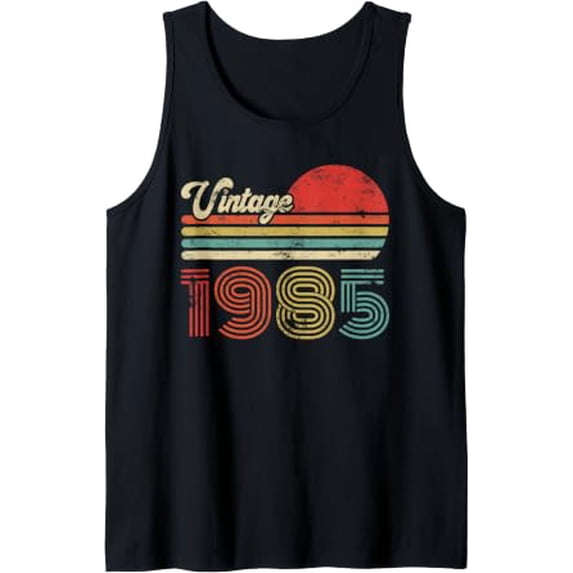 40 Year Old Birthday Vintage 1985 40Th Birthday Tank Top Size S-3XL ...