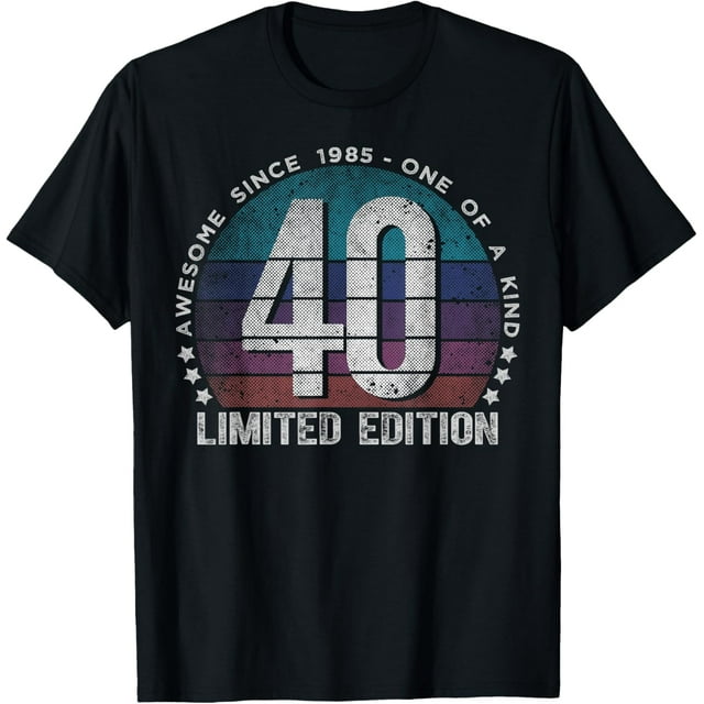 40 Year Old Gifts Vintage 1985 Limited Edition 40th Birthday T-Shirt ...