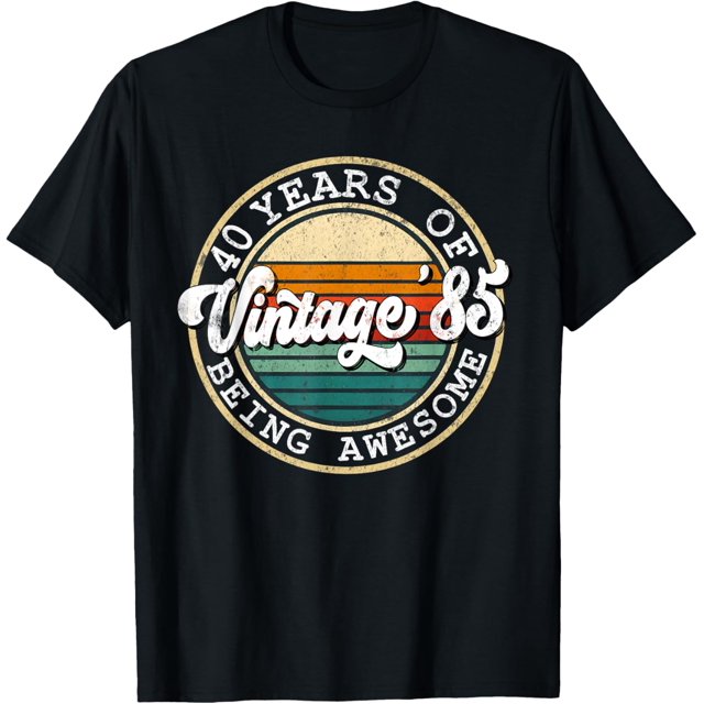40 Year Old Vintage 1985 Limited Edition 40th Birthday T-Shirt ...