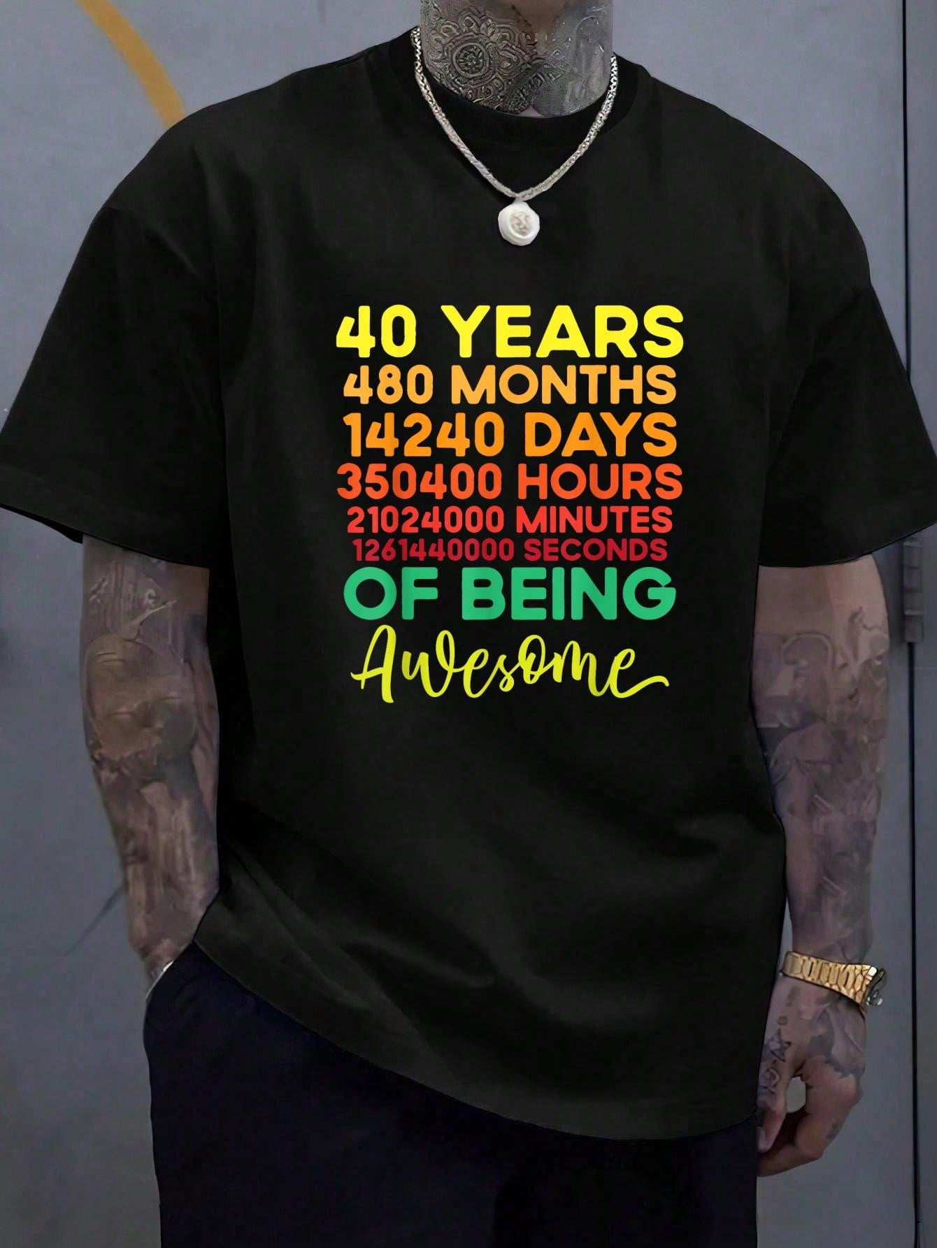 40 Years 40th Birthday Shirt Vintage Retro Countdown T-Shirt - Soft 100 ...