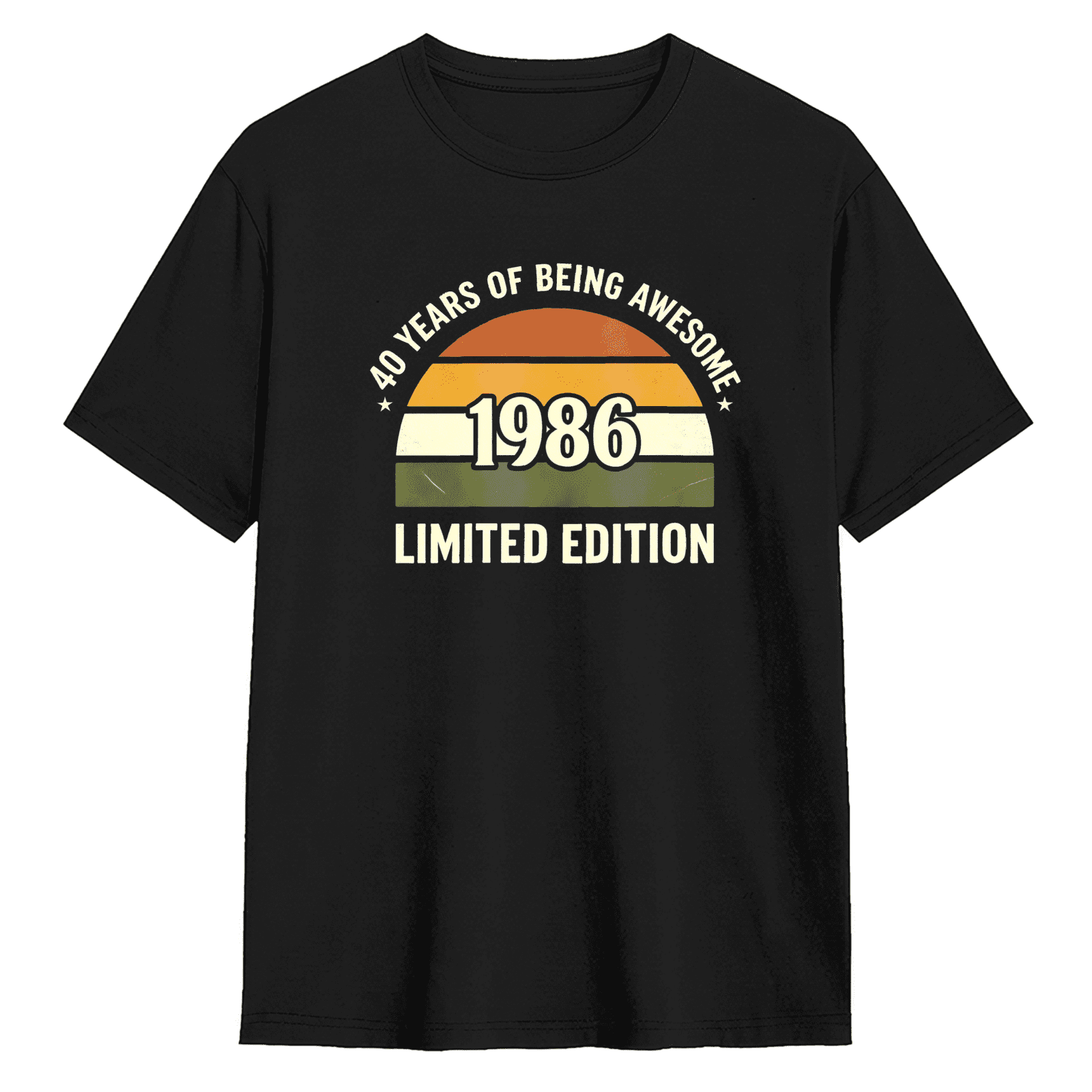 40 Years Of Being Awesome Limited Edition Vintage Graphic Tee for Men ...