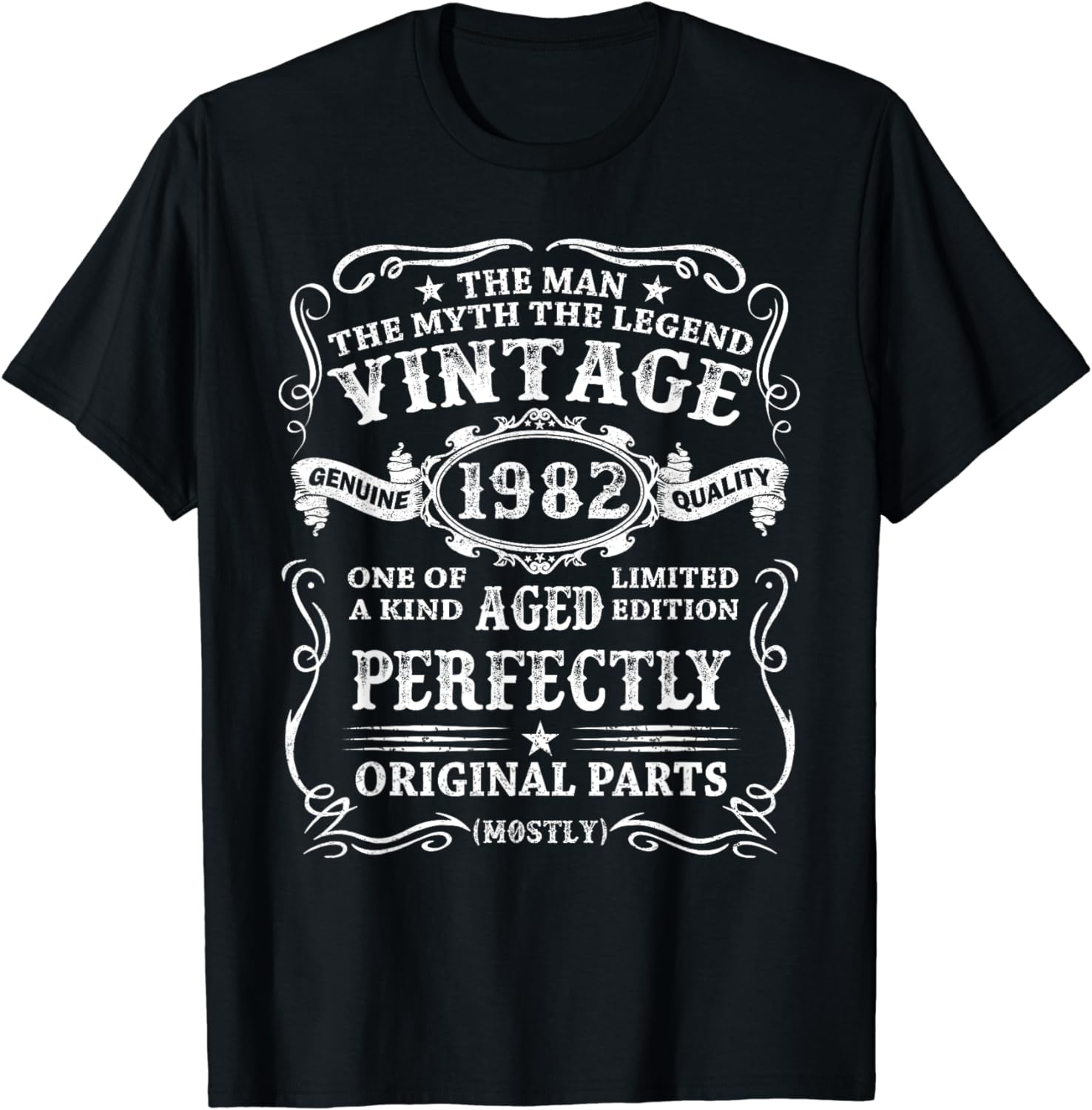 40 Years Old Gift Vintage 1982 Man Myth Legend 40th Birthday T-Shirt ...