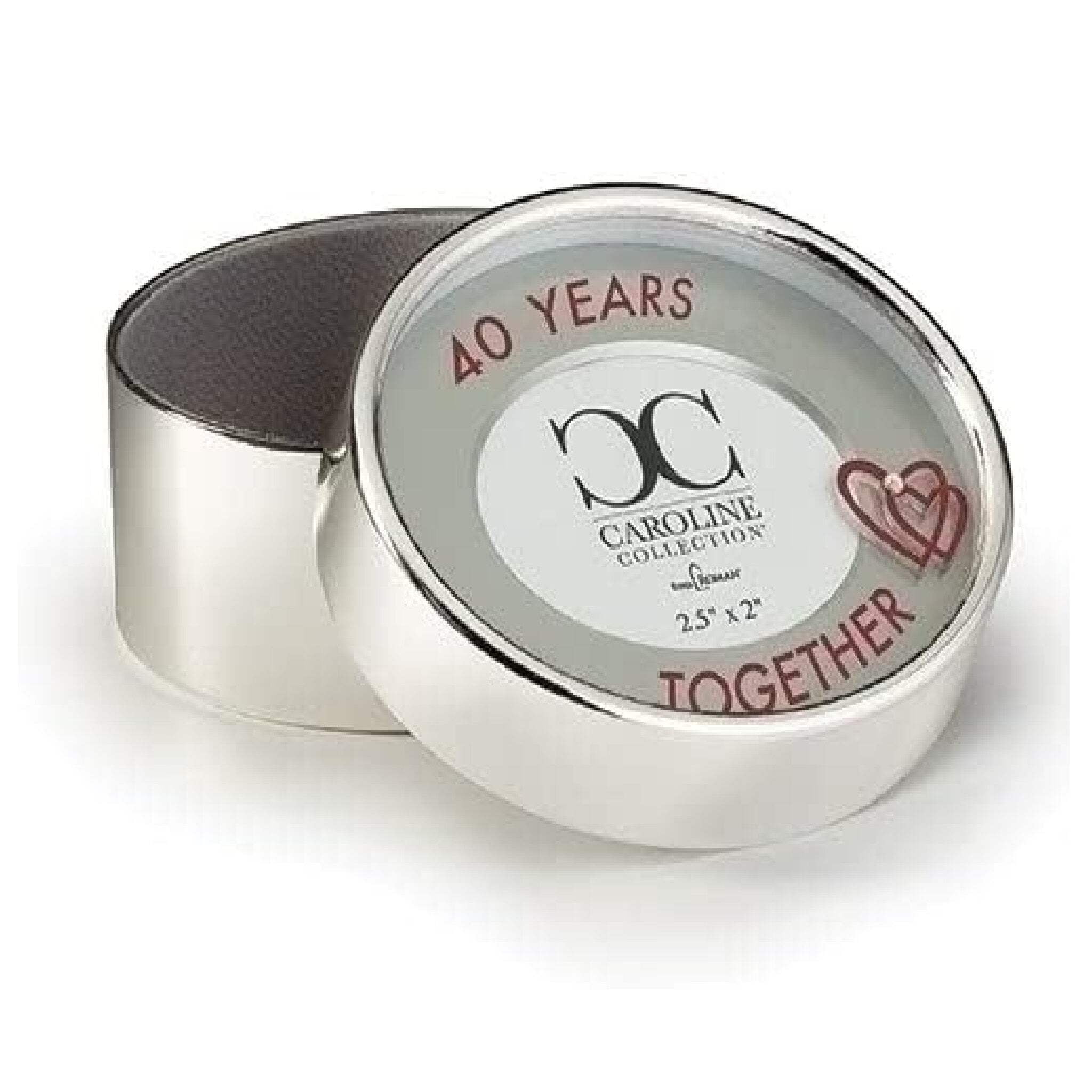 40 Years Together Photo Keepsake Box Caroline Collection - Walmart.com
