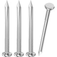 40 count 304 Stainless Steel Hardware Nails, 2 Inch Flat for Pictures ...