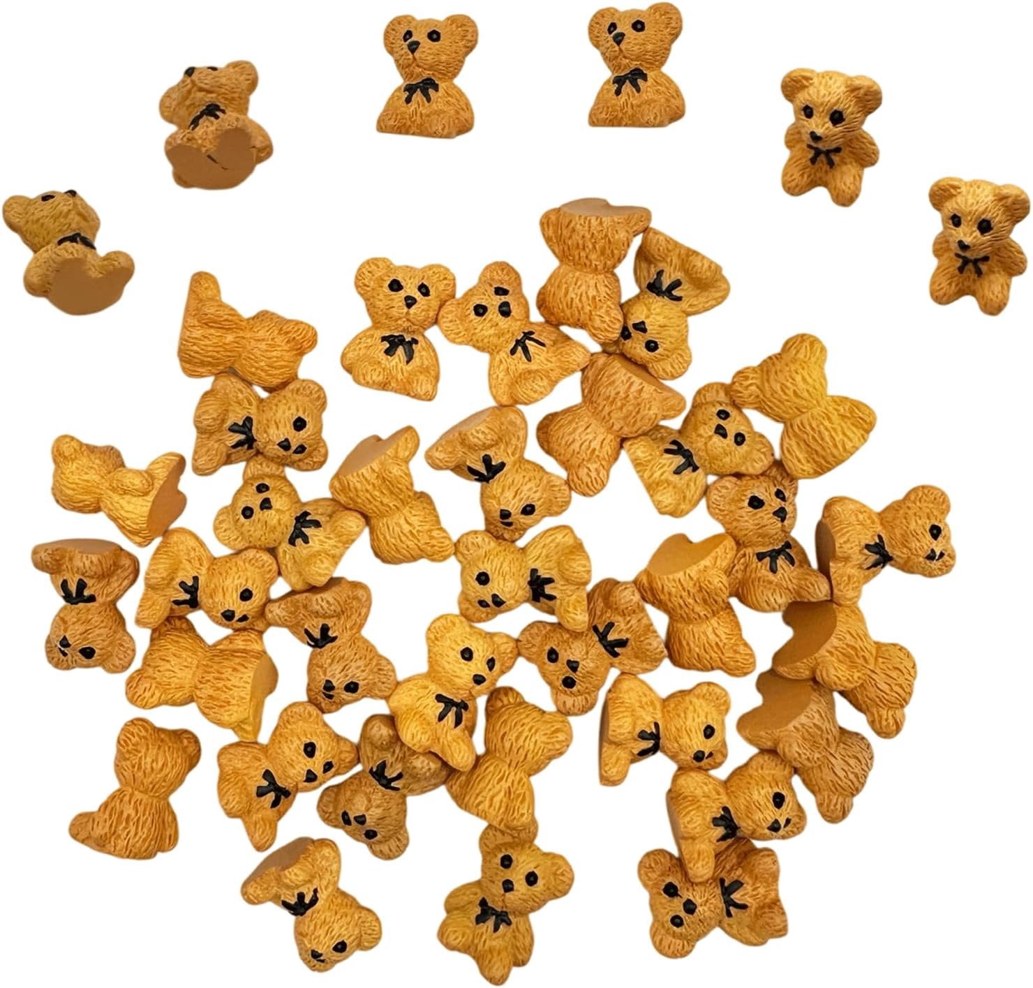 40 count Mini Bears Figurines, Miniature Figurines for Cake Decor ...