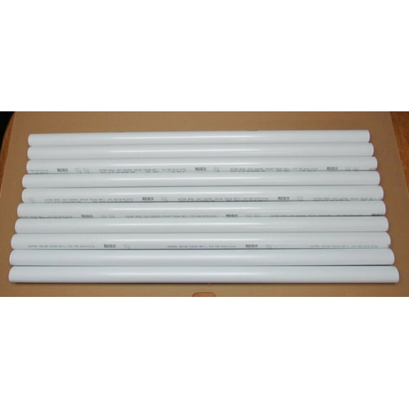 40 ft Central Vacuum PVC Pipe (10) sticks X 4 ft with (10) couplings ...