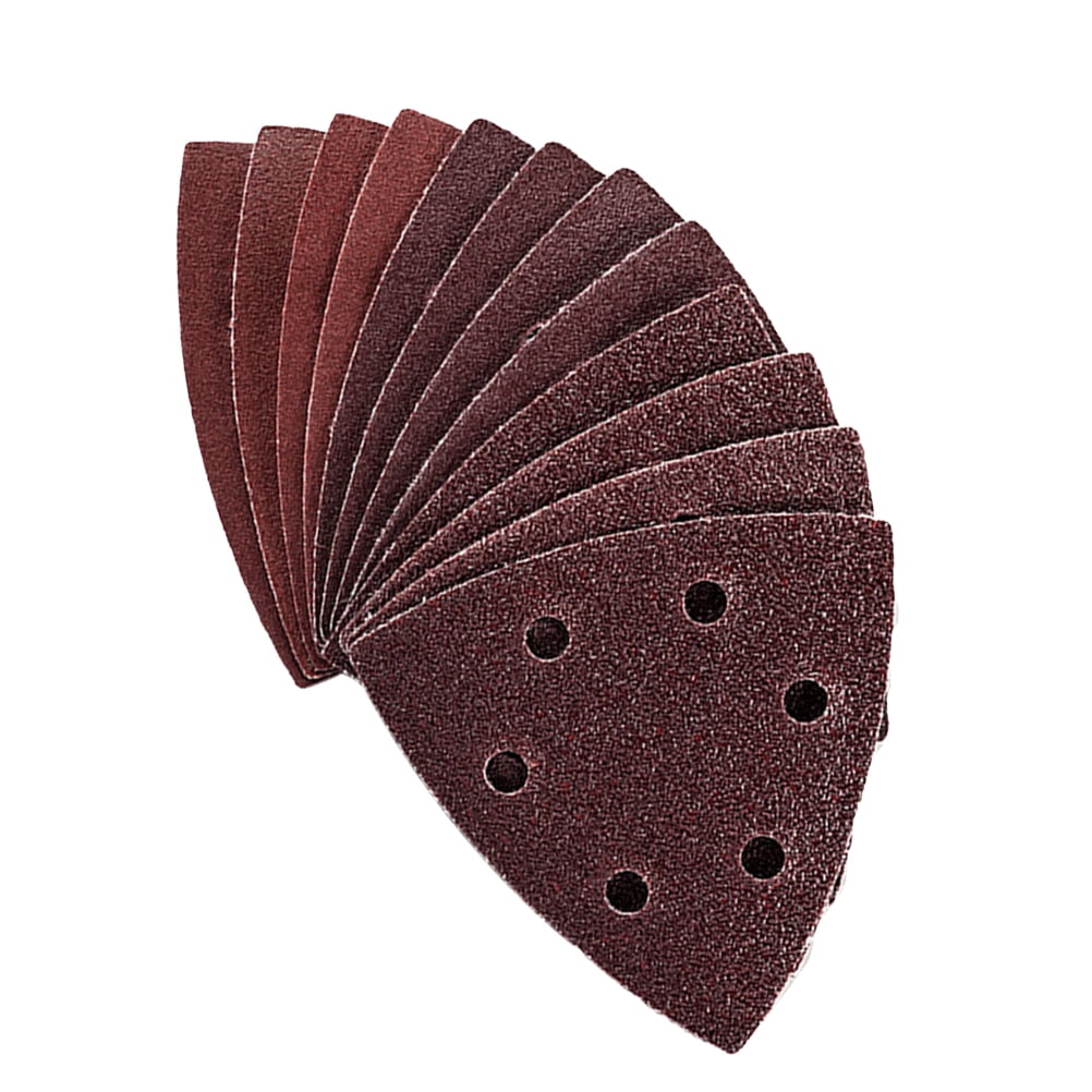 40 in 1 Mixed Grits 6-Hole Hook and Loop Sanding Sheets Sandpaper Pads ...