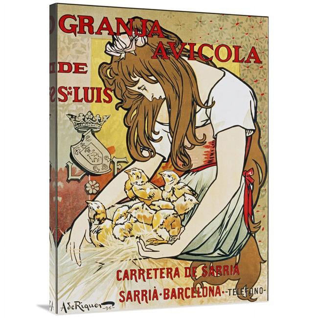 40 in. Granja Avicola De San Luis Art Print - Alejandro De Riquer ...