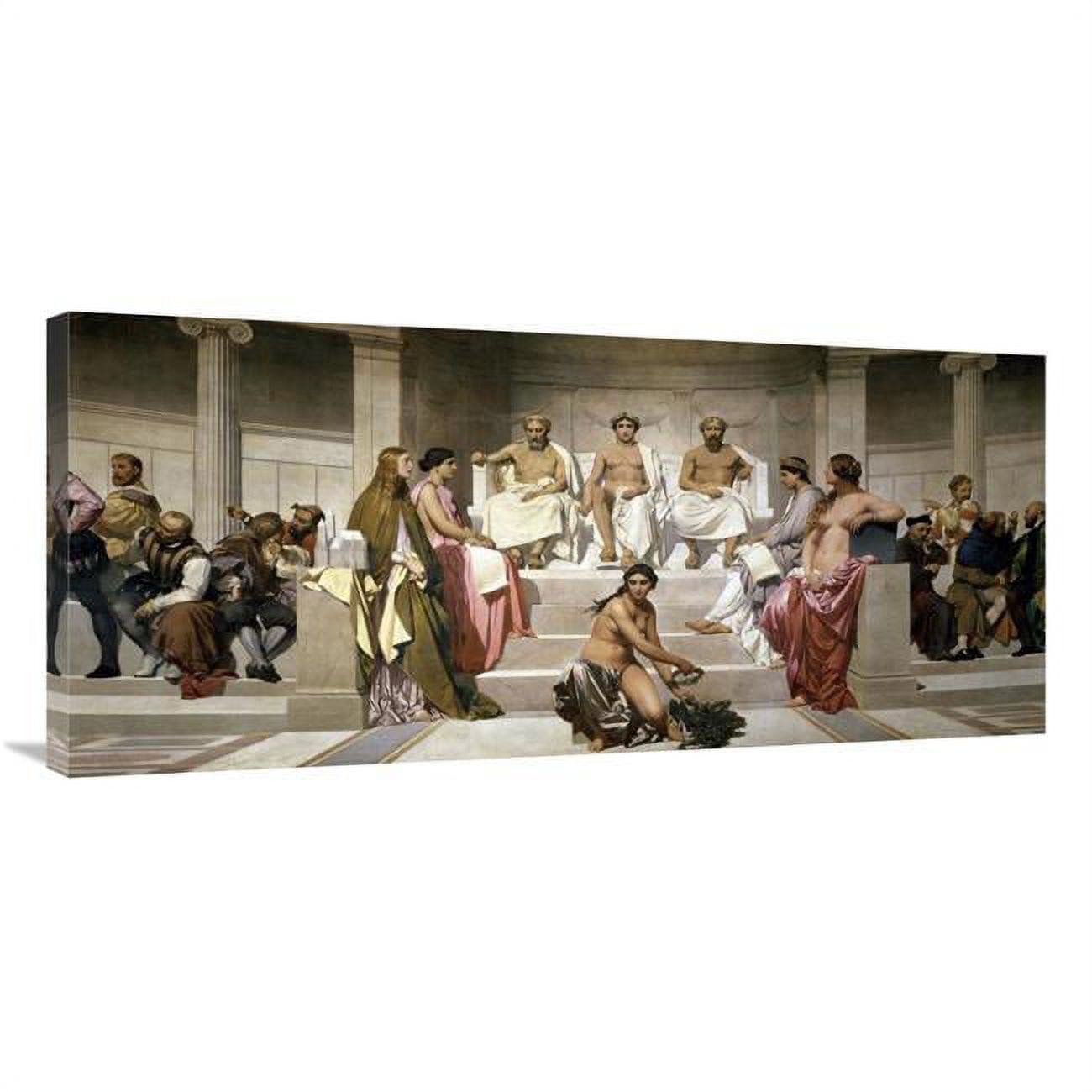 40 in. Hemicycle De L Ecole Des Beaux Arts Art Print - Paul Delaroche ...