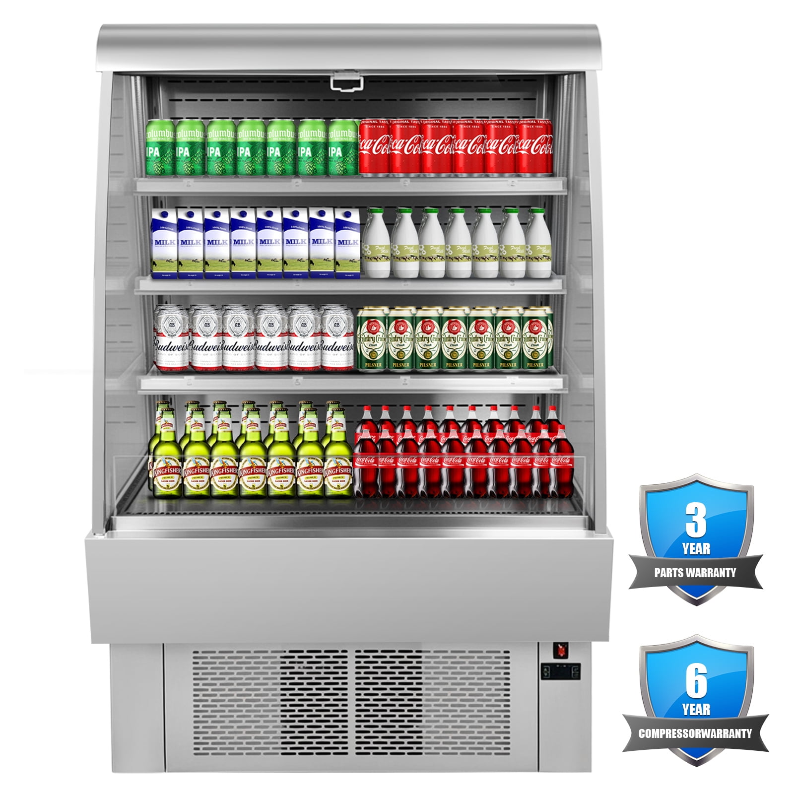 40 in. Open Air Merchandiser Commercial Grab Go Refrigerator in ...
