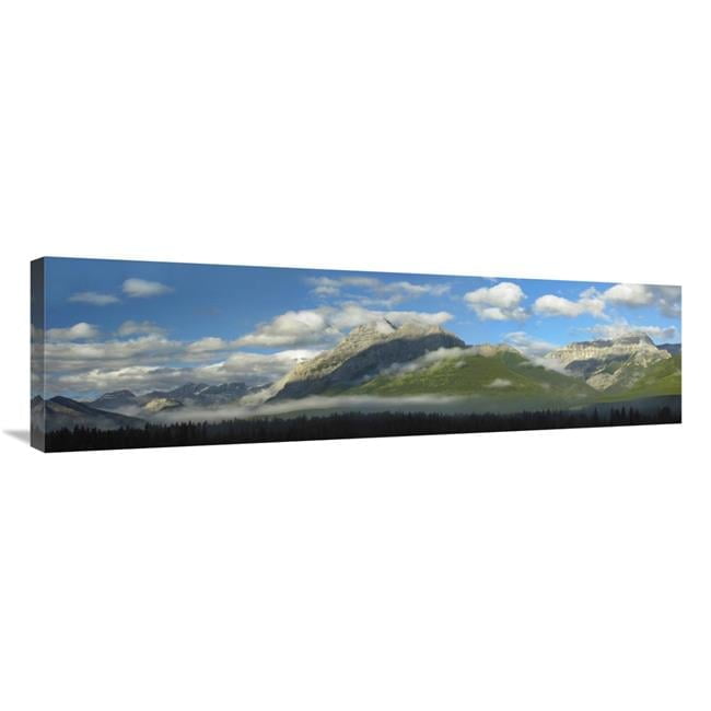 40 in. Panoramic VIew of Mt Kidd, Kananaskis Country, Alberta, Canada ...