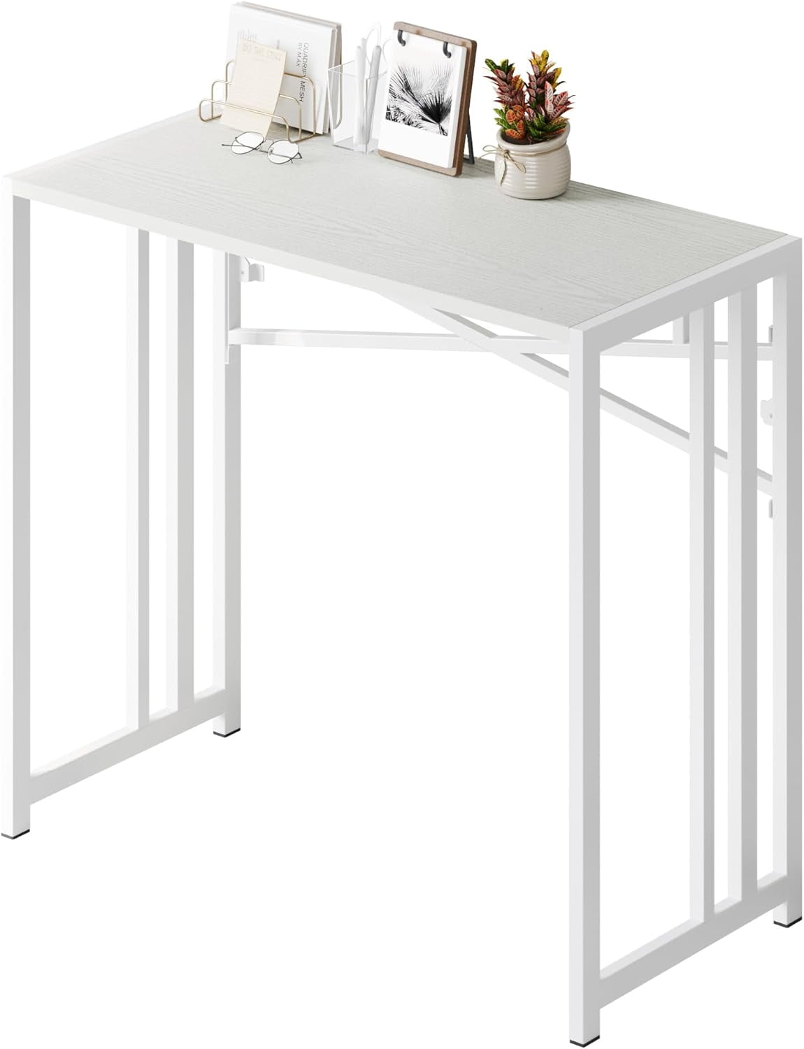 40 inch Folding Desk No Assembly Needed Home Office Desk Study Writing ...