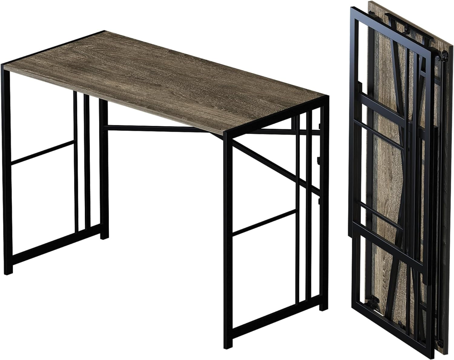 40 inch Folding Desk, Writing Gaming Computer Camping Desk, No Assembly ...