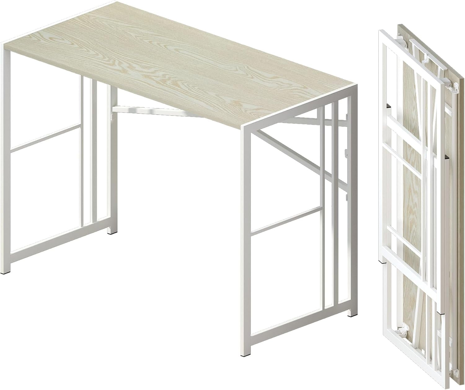 40 inch Folding Desk, Writing Gaming Computer Camping Desk, No Assembly ...