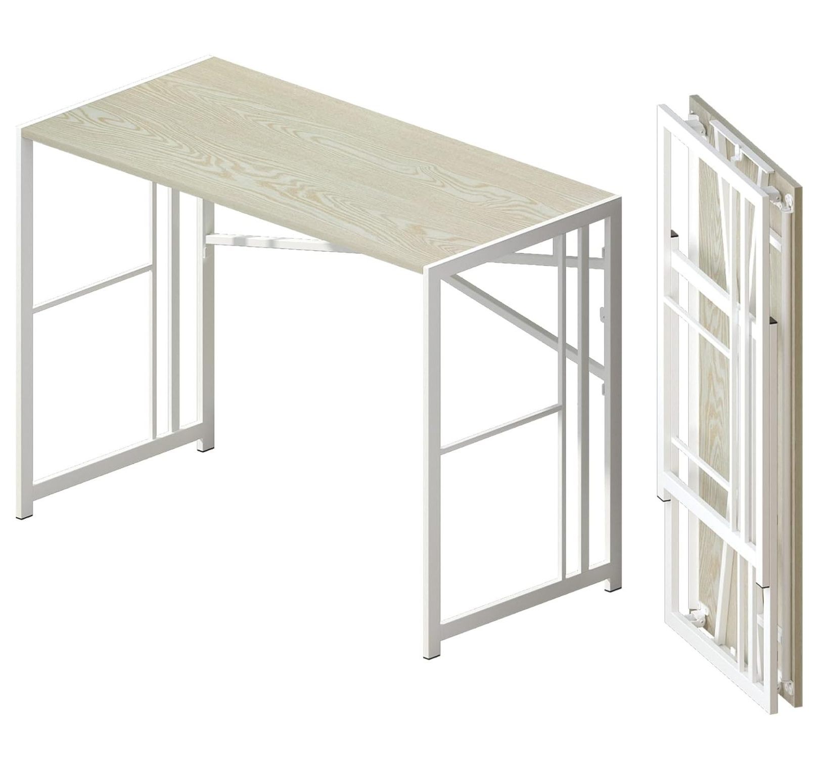 40 inch Folding Desk, Writing Gaming Computer Camping Desk, No Assembly ...