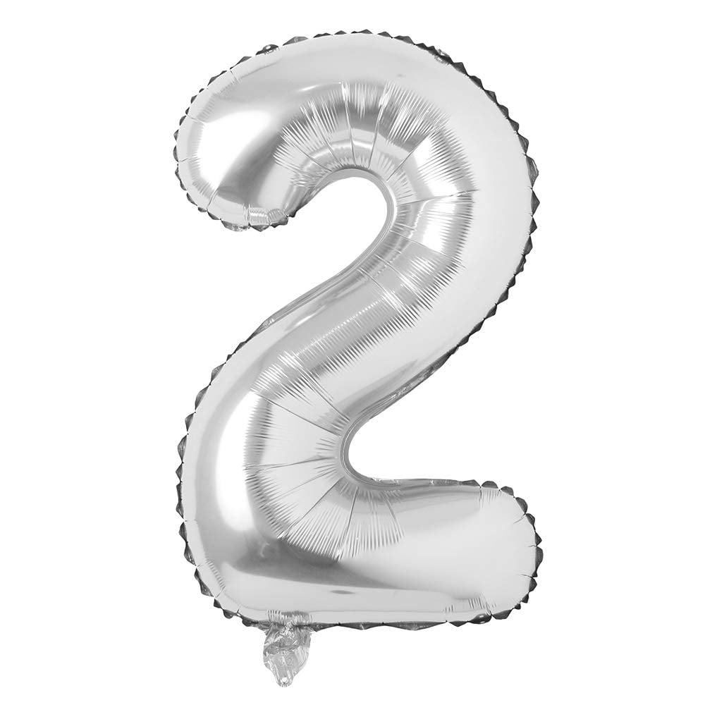40 inch Letter Balloons Silver Alphabet Number H2FSDBalloon Party ...