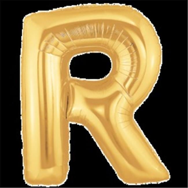 40 inch Letter R - Gold Megaloon Foil Mylar Balloon - Party Supplies ...