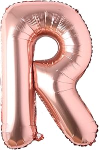 40 inch Letter Rose Gold Alphabet Number Balloon Foil Mylar Party ...