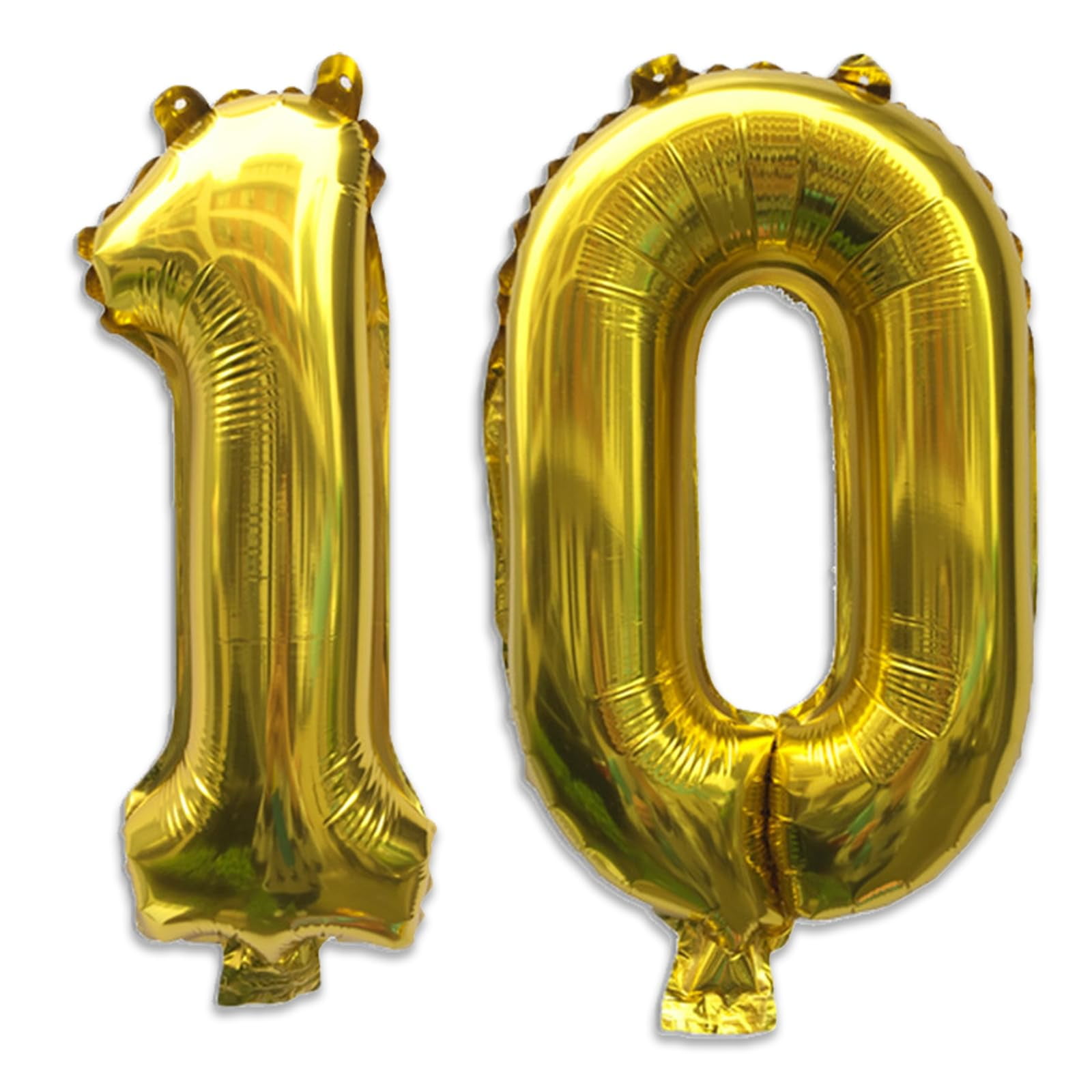 40 inch Number 10 YPF5 Balloons, Aluminum Foil Jumbo 10 Party Balloons ...