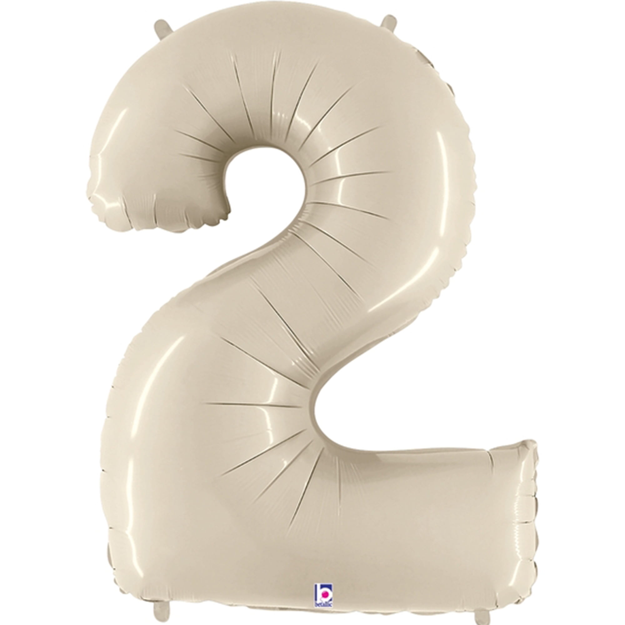 White Sand Number 2 Foil Balloon 34" - Walmart.com