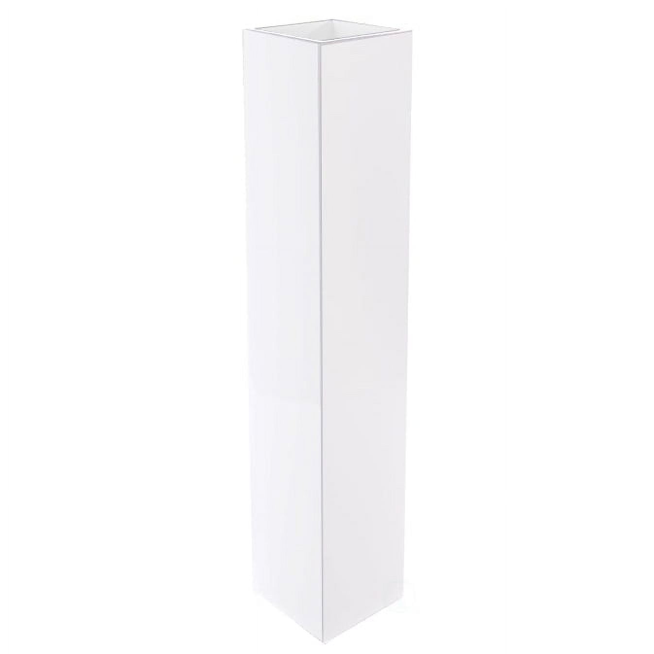 40 inch Tall Rectangular Wooden Modern Floor Vase - Sleek Contemporary ...
