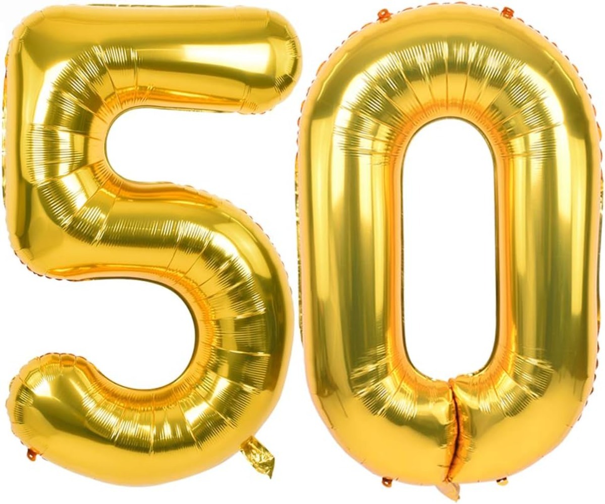 40 inch golden large digital balloons 0-9, digital helium balloons ...