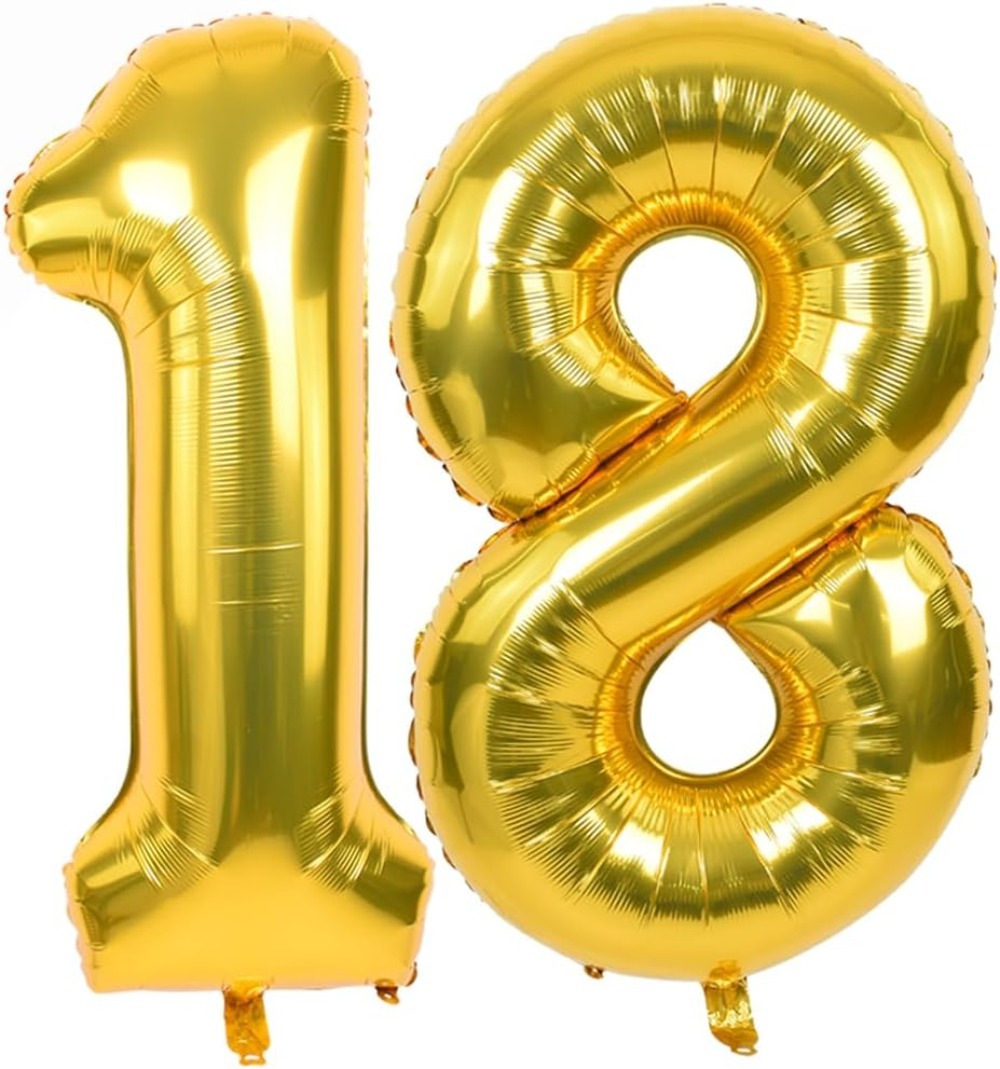 40 inch golden large digital balloons 0-9, digital helium balloons ...