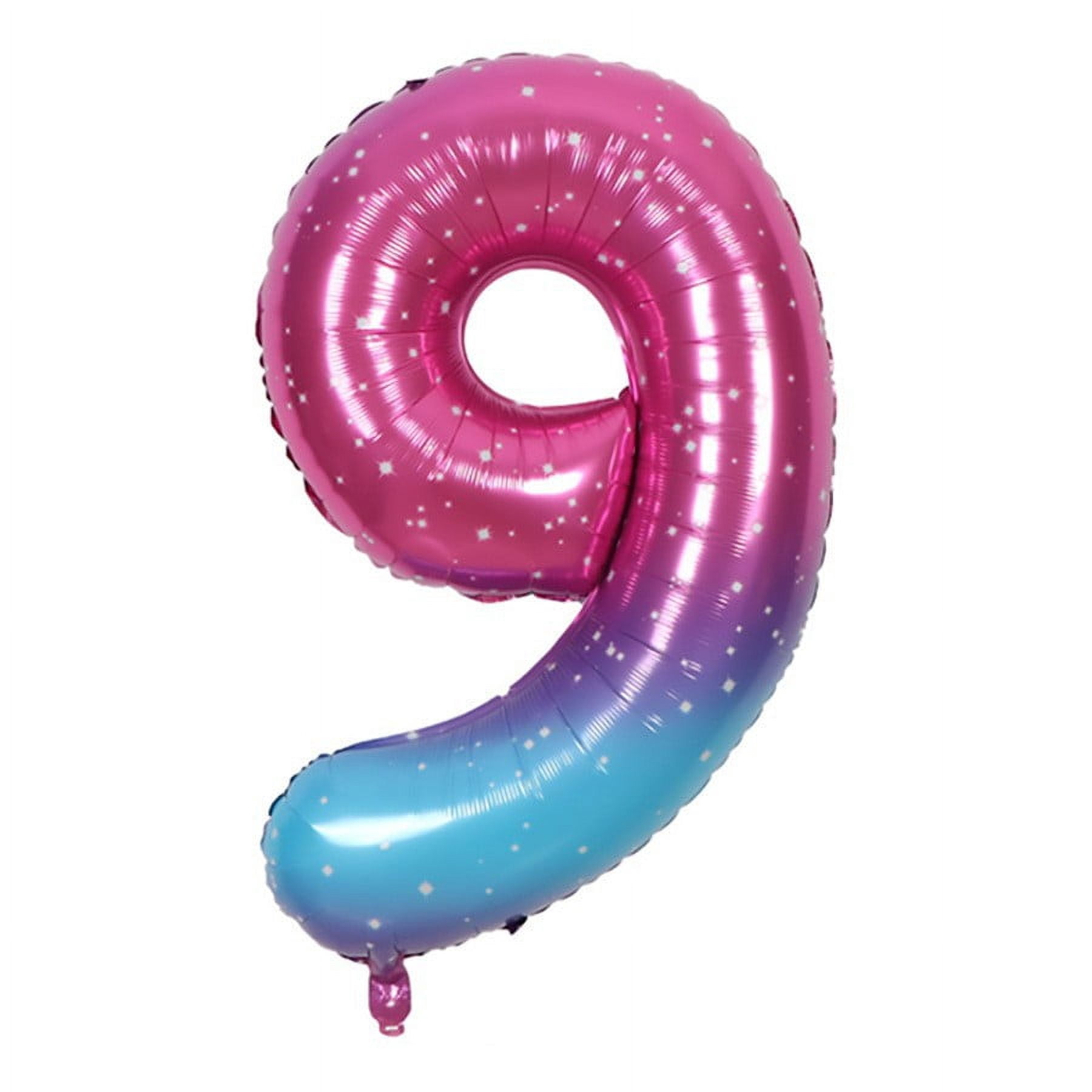 40 inch large digital balloon 0-9 aluminum foil balloon birthday party ...