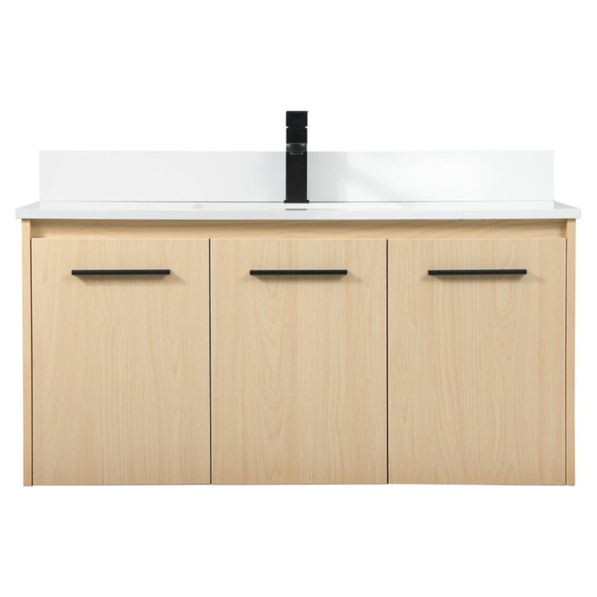 40 inch single bathroom vanity in maple with backsplash - Walmart.com