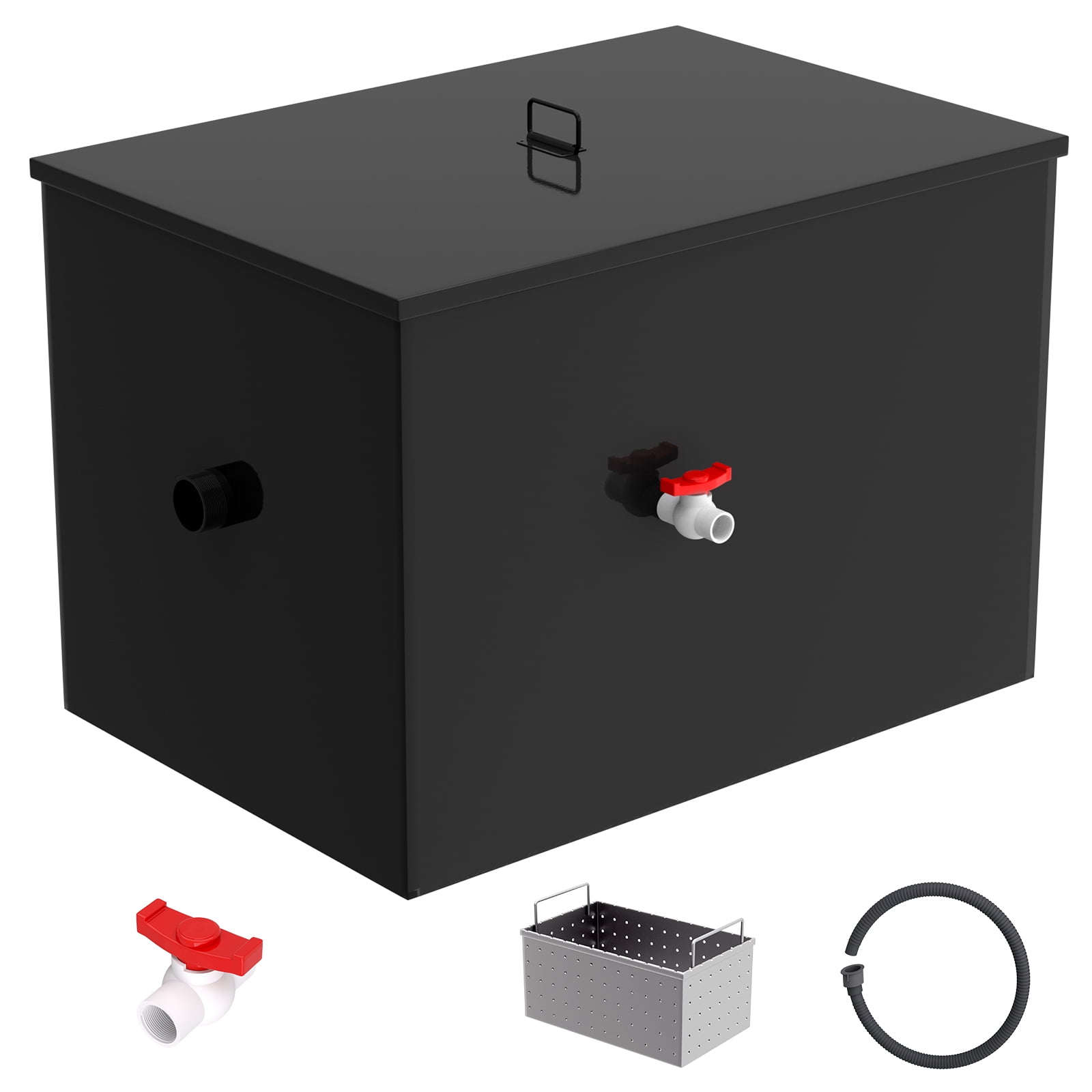 40 lb Grease Collector, Rust-Resistant, With Draining Basket ...