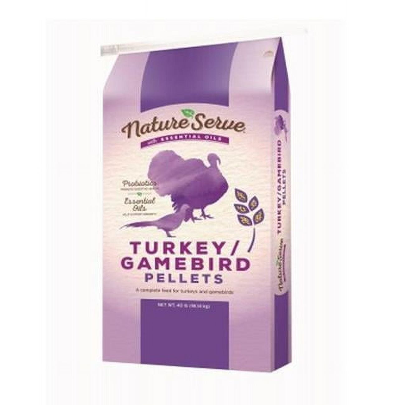 40 lbs NatureServe Turkey & Gamebird Pellets with Essential Oils ...