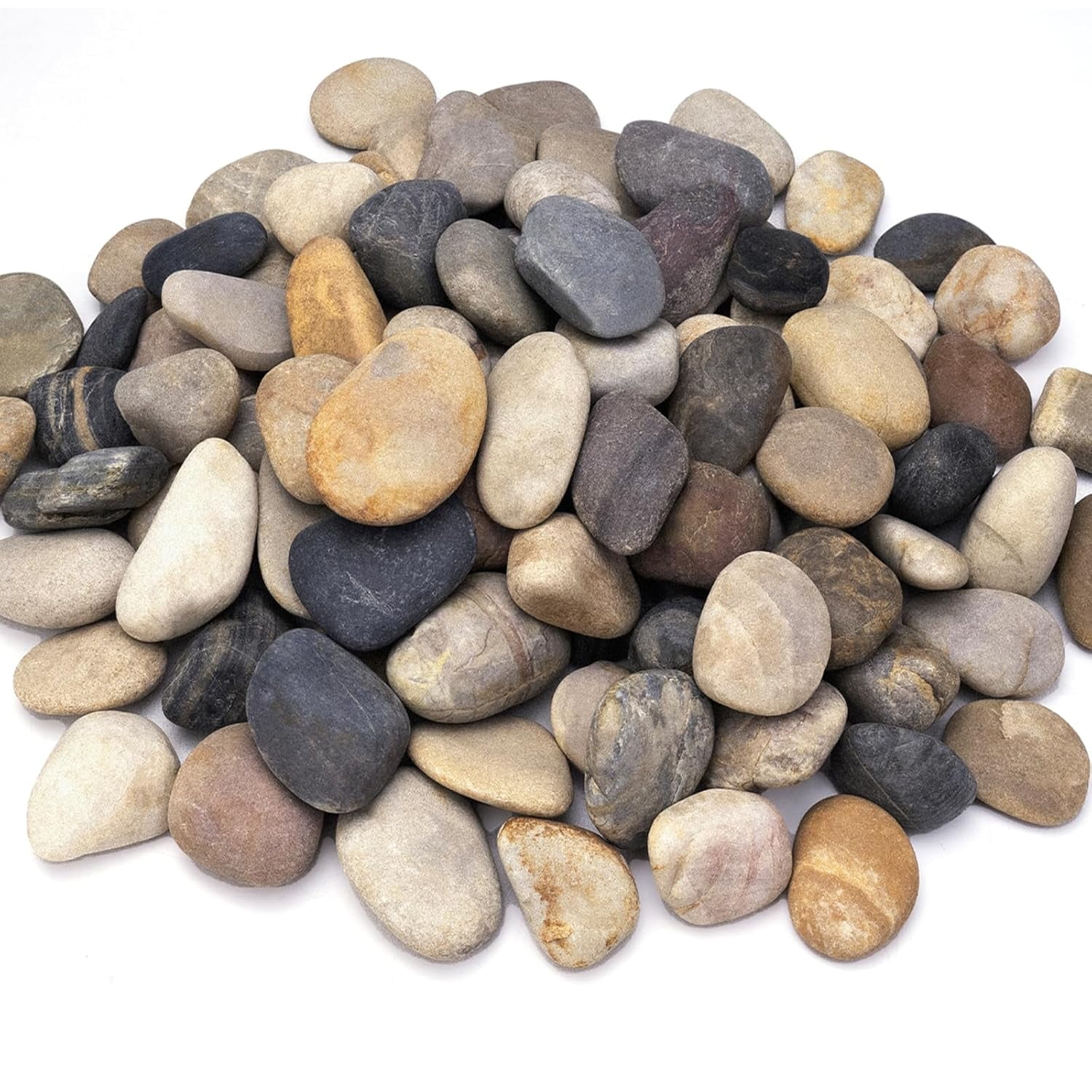 40 lbs River Rocks for Landscaping, 2"-3" Decorative Garden Stones for ...