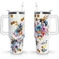 40 oz Bee Tumbler with Handle and Straw Lid Bee Themed Gifts for ...