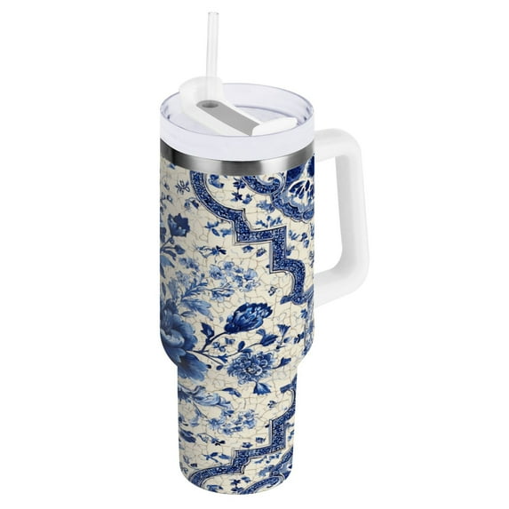 40 oz Insulated Stainless Steel Tumbler Double Wall Stainless Steel ...