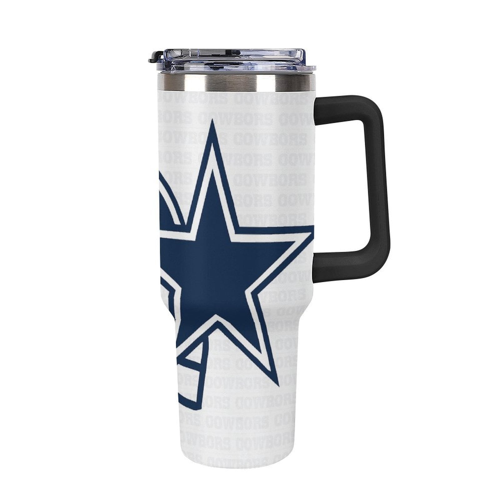 40 oz Insulated Tumbler with Handle, Leak-Proof Straw Lid, Stainless ...