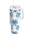40 oz Red Cherry Bow Tumbler with Handle, Insulated Sports Water Bottle ...
